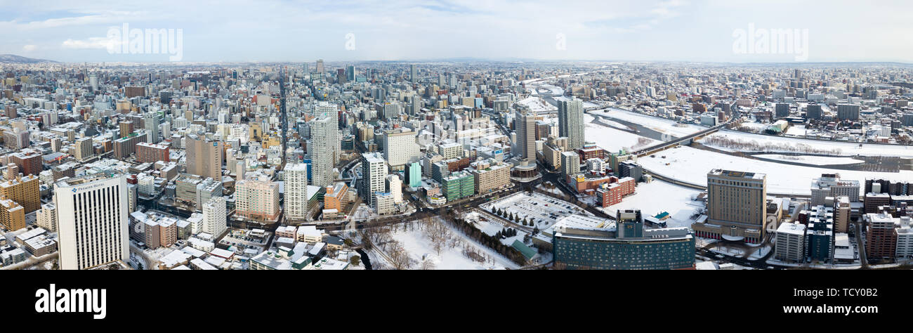 Sapporo night view sapporo tv tower hi-res stock photography and images ...