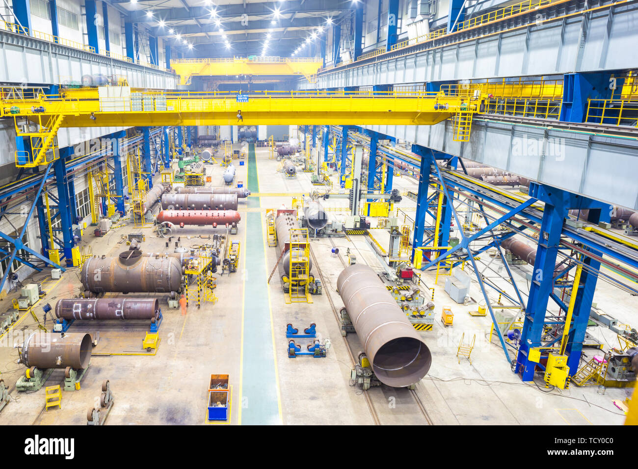 Interior of factory workshop Stock Photo - Alamy