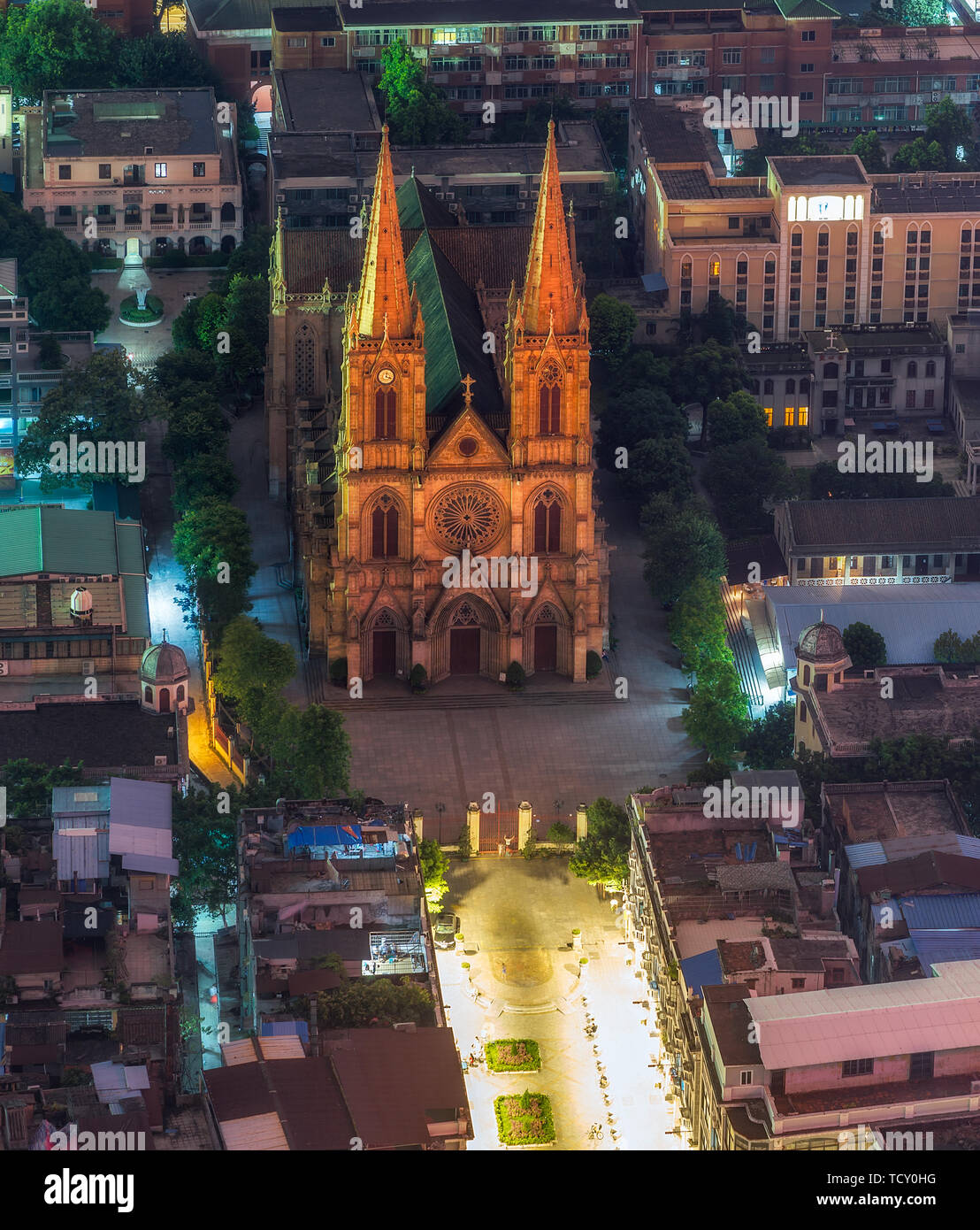 Photography of Sacred Heart Church in Guangzhou Stone Room Stock Photo ...