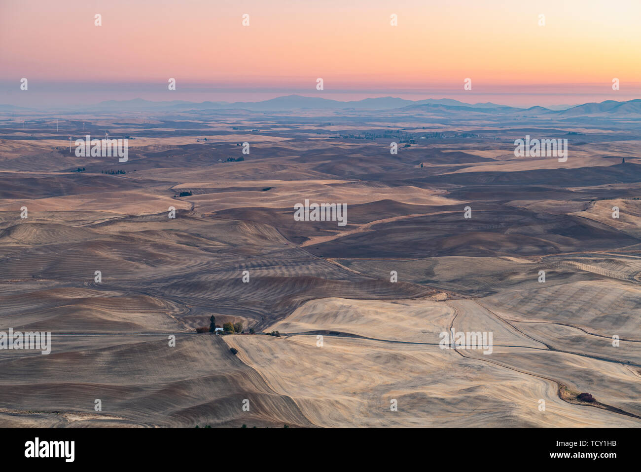 Farmland in the Palouse, Palouse, Washington State, United States of ...