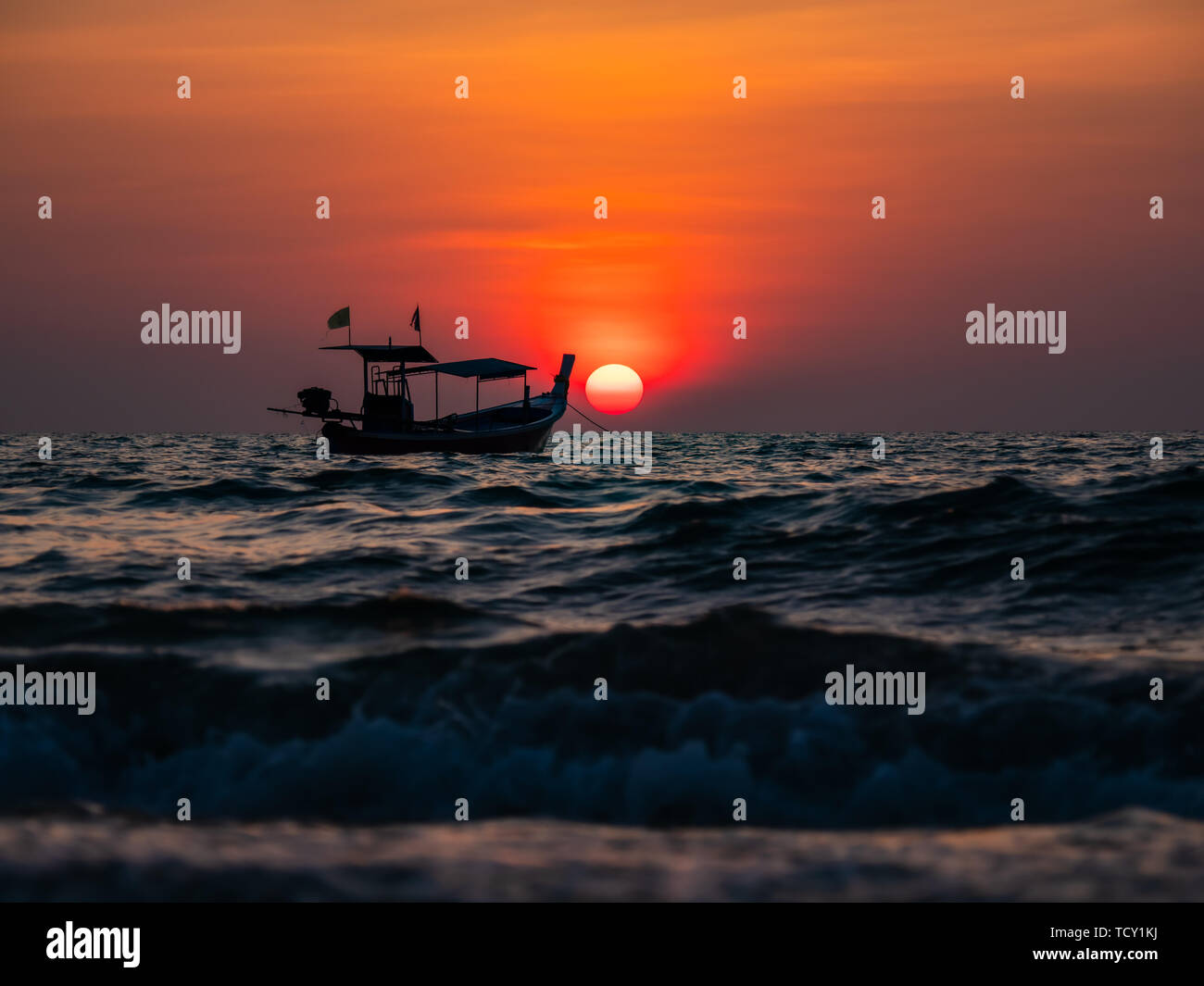 Long tail boat in Khao Lak Thailand Stock Photo - Alamy