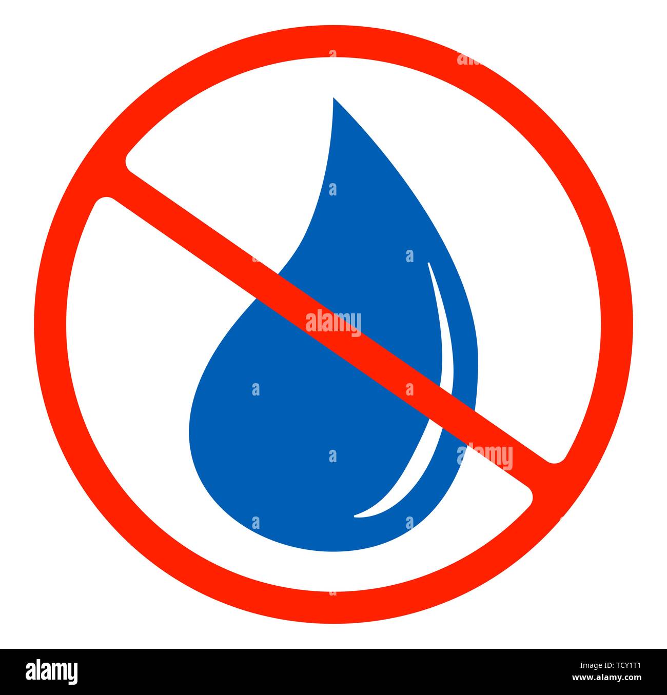 No water resistant, no waterproof or do not drink with drop warning ...