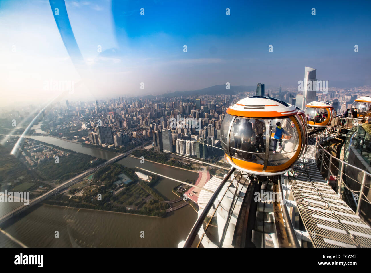 Guangzhou tower ferris wheel hi-res stock photography and images - Alamy