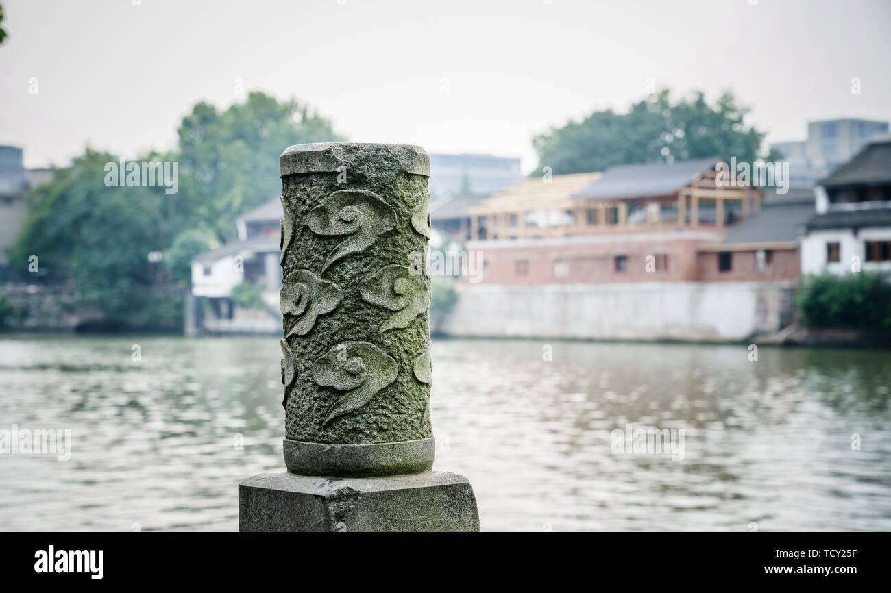 Stone pier carving Stock Photo - Alamy