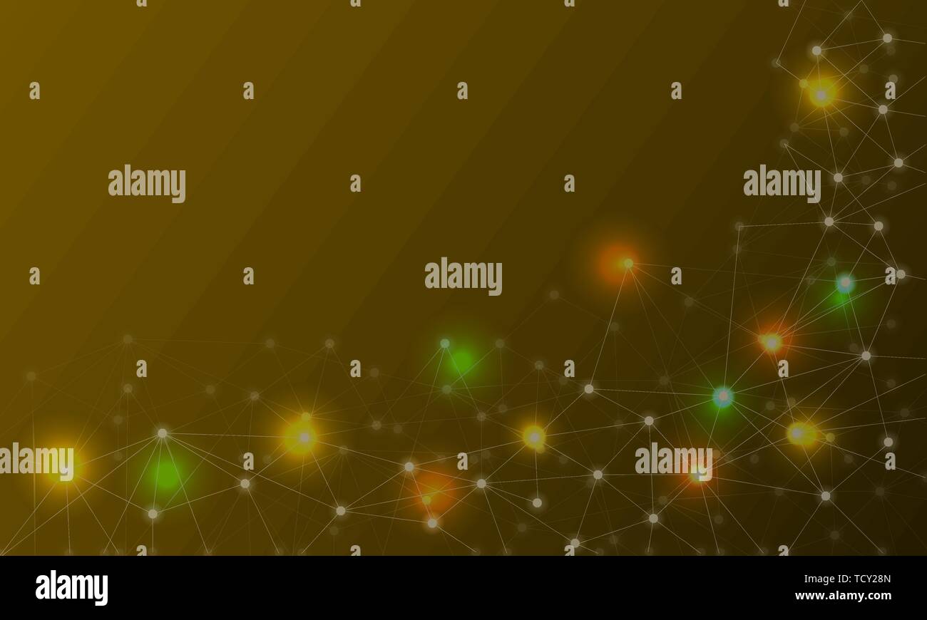 Abstract plexus background with connected lines and dots. Vector ...