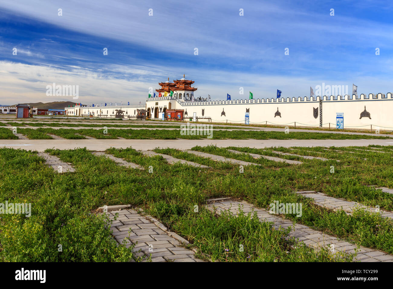 Jingbei Prairie Great Khan Palace Stock Photo - Alamy