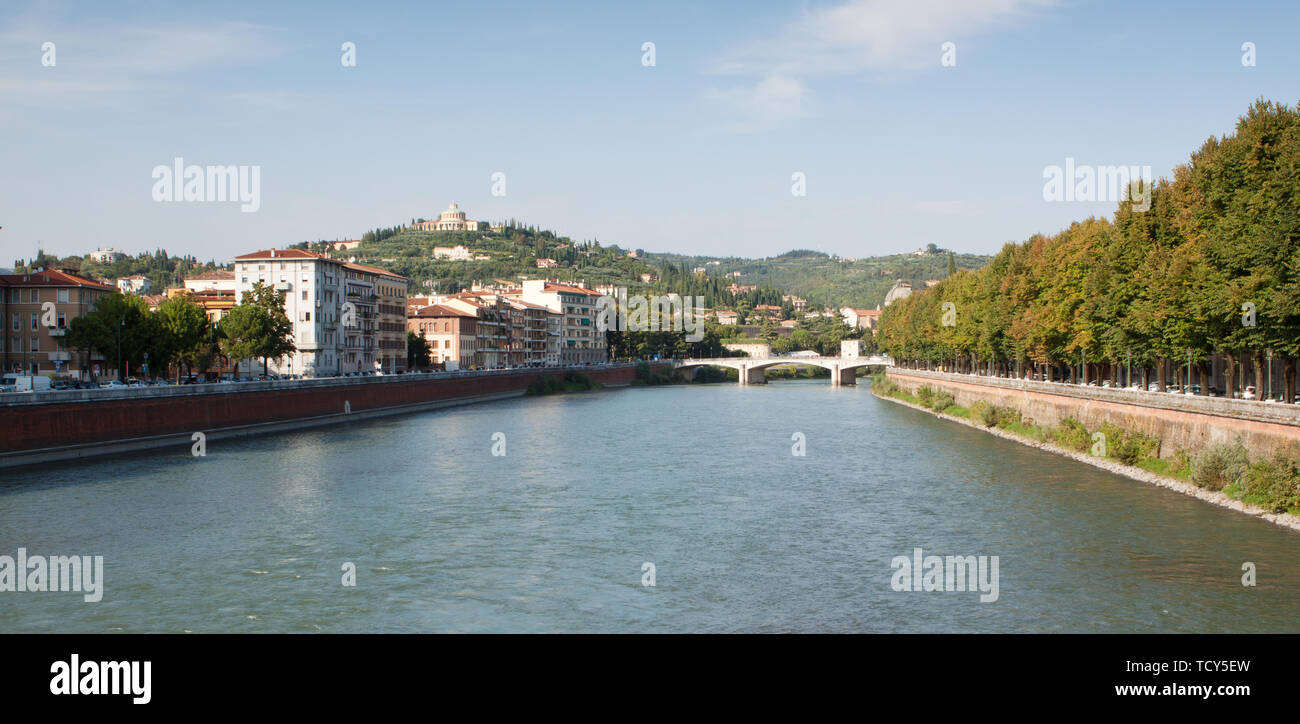 The stunning Fiume Adige in Verona, Italy Stock Photo - Alamy