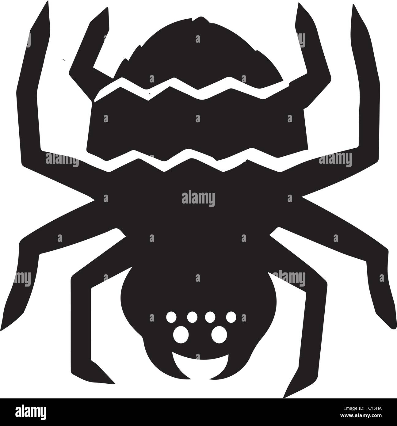 Tarantula Icon Vector Stock Vector Image & Art - Alamy