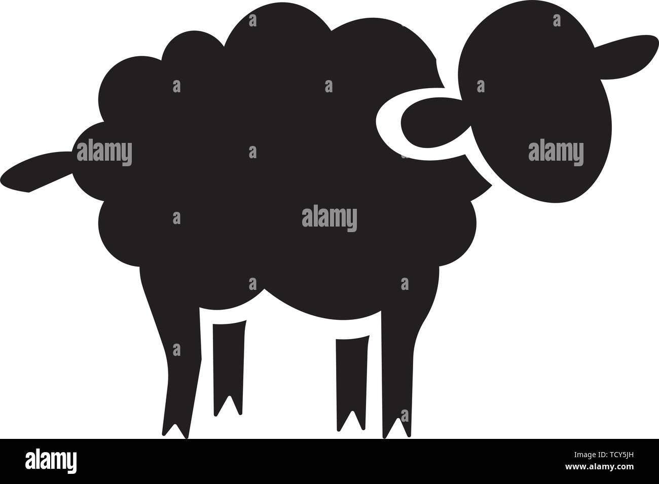 Sheep Icon Vector Stock Vector Image & Art - Alamy