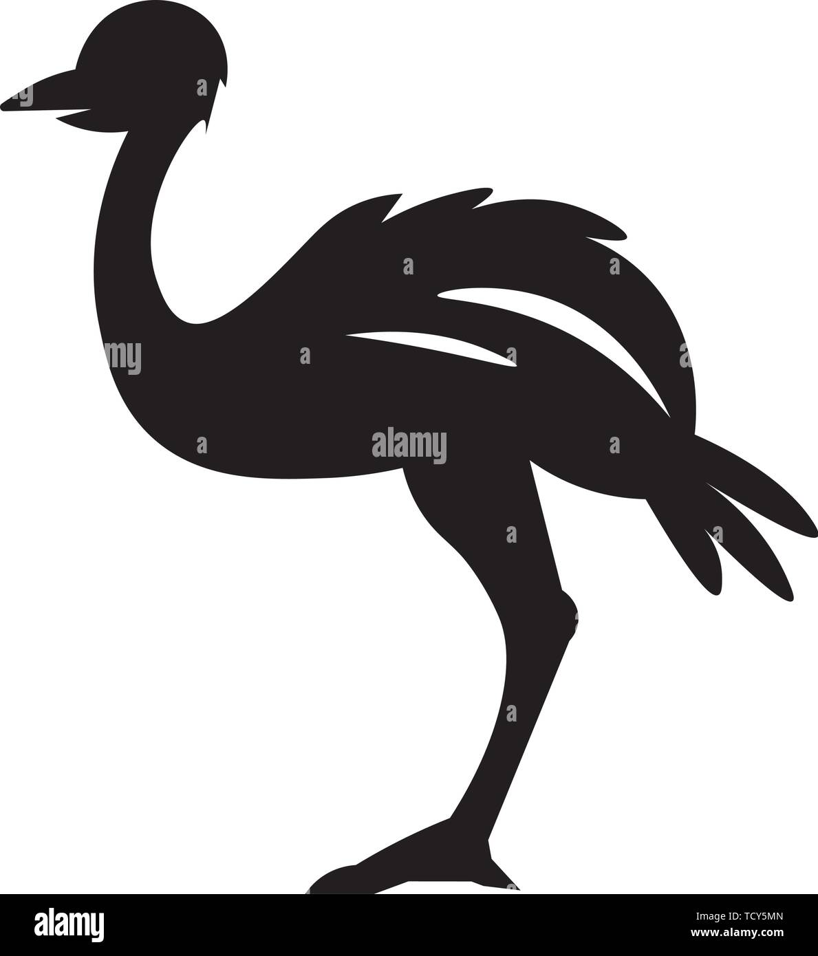 Ostrich Icon Vector Stock Vector Image & Art - Alamy