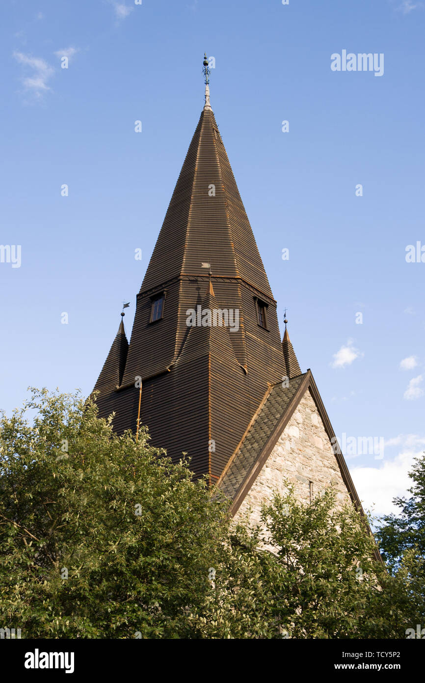 The church Vangskyrkja in Voss Norway Stock Photo - Alamy