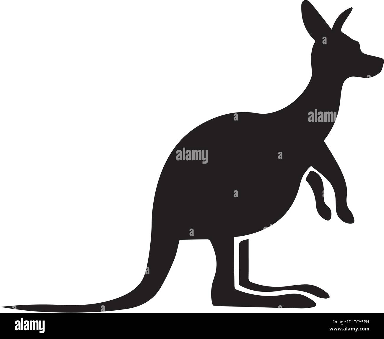 Kangaroo Icon Vector Stock Vector Image & Art - Alamy