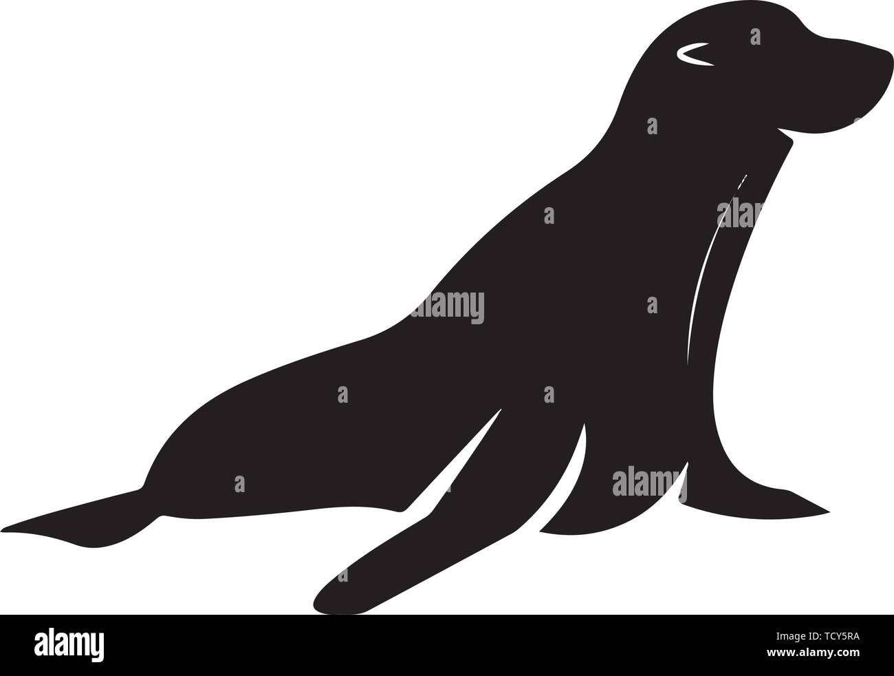 Fur Seal Icon Vector Stock Vector Image & Art - Alamy