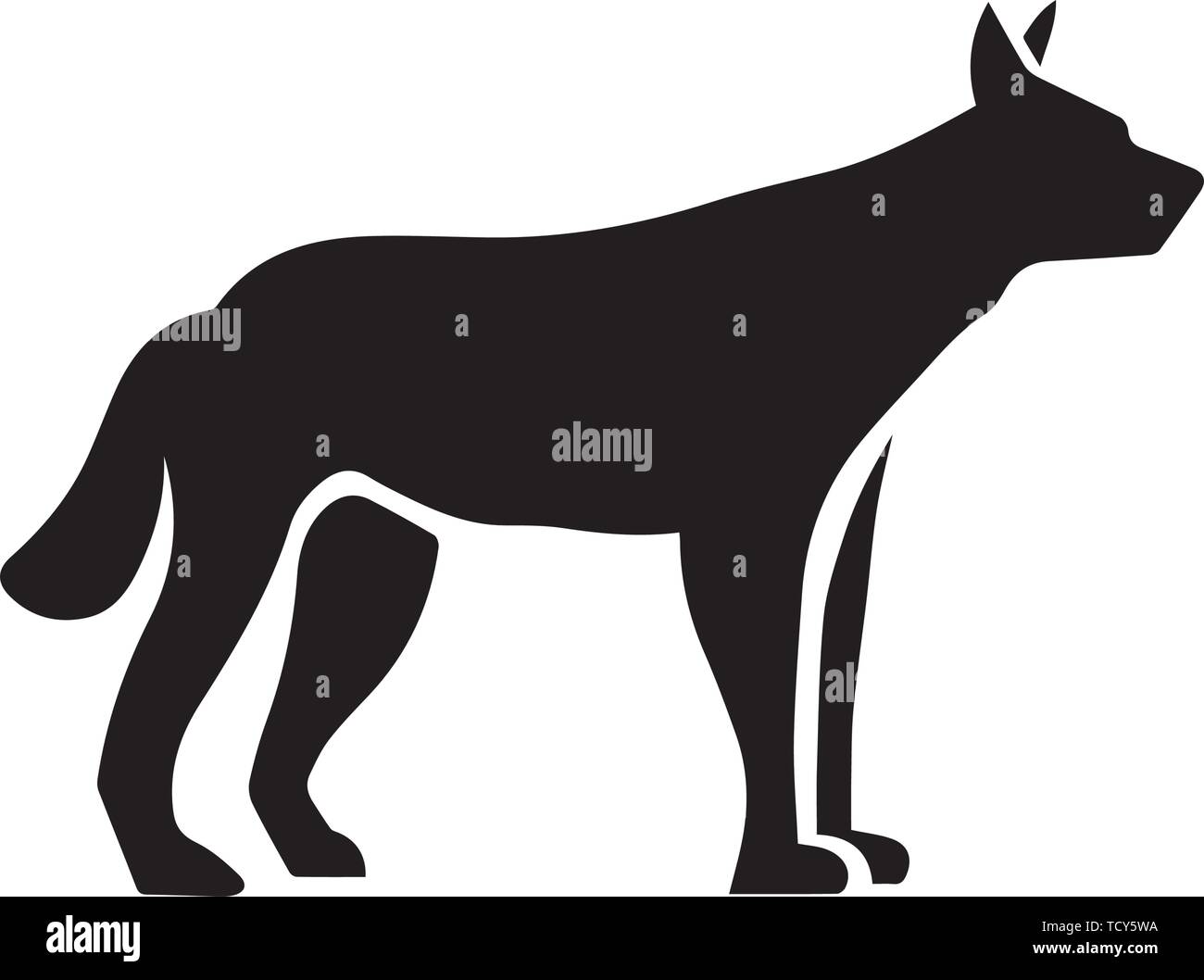 Dingo Icon Vector Stock Vector Image & Art - Alamy