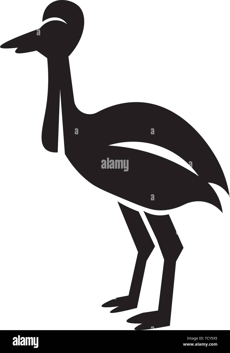 Cassowary Icon Vector Stock Vector Image & Art - Alamy