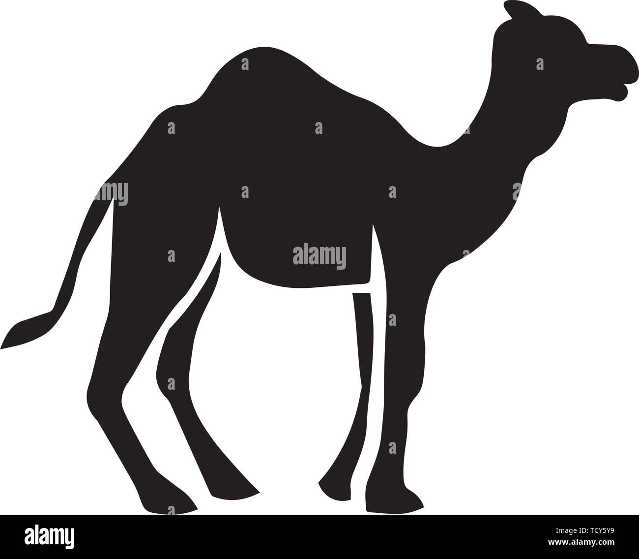 Black dromedary silhouette Stock Vector Images - Alamy