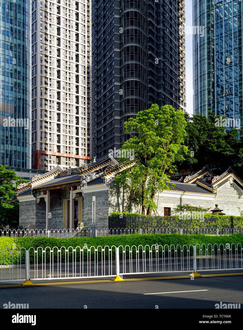 Shenzhen scenery and greening of nanshan district hi-res stock ...