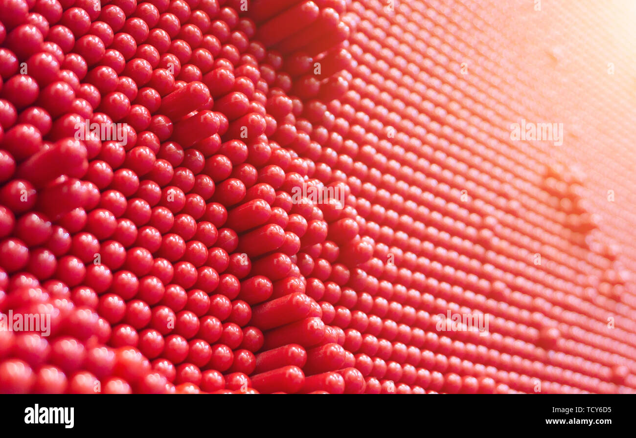 Abstract dots background in red colors. Red is the color of fire and ...