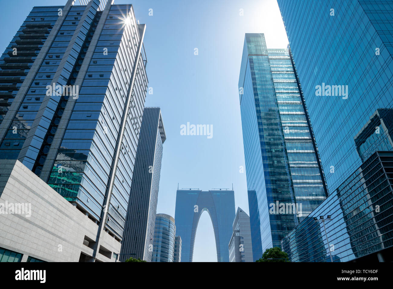 High-rise buildings in Suzhou Stock Photo - Alamy