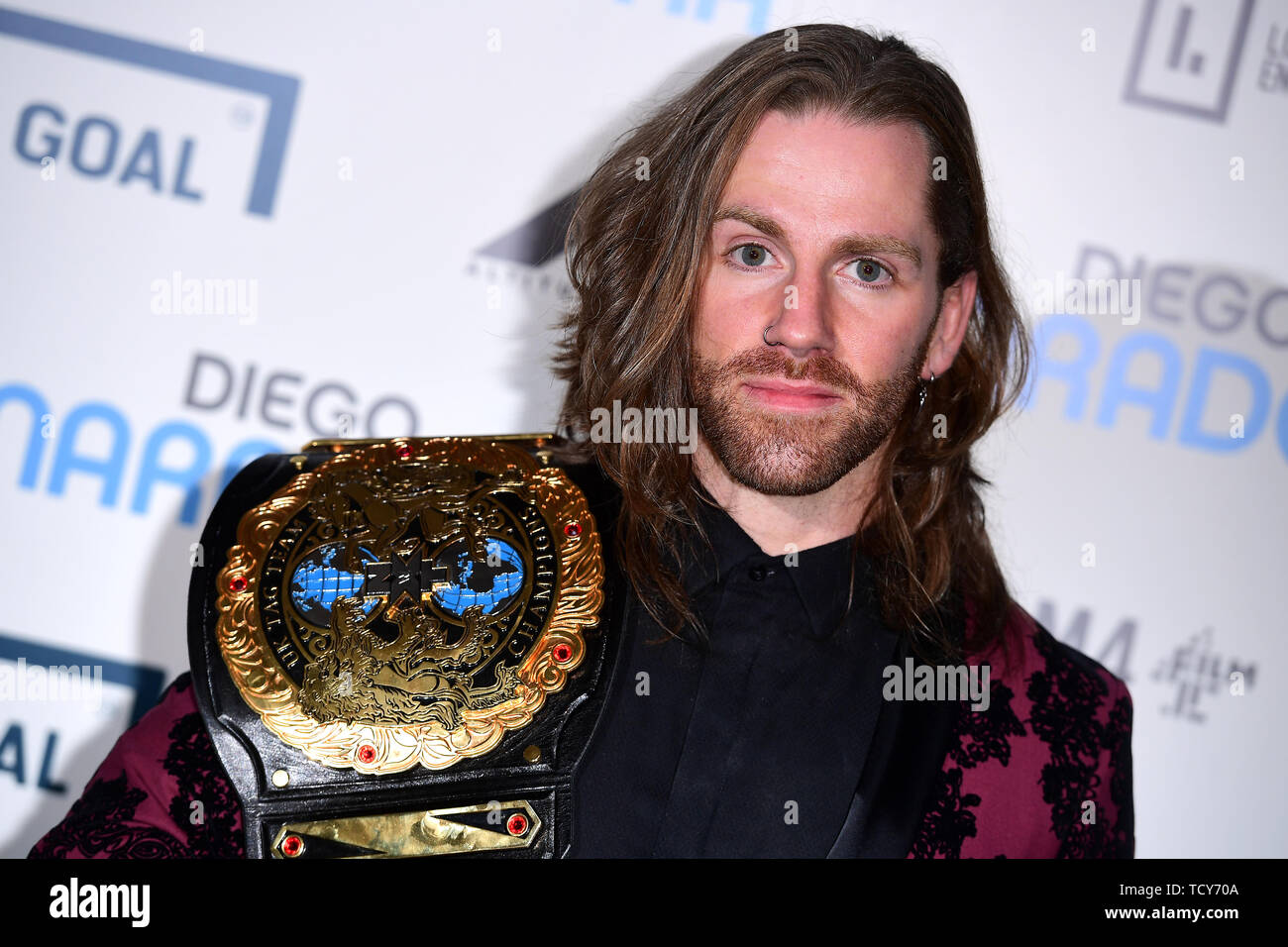 WWE Wrestler James Drake attending the Diego Maradona Special Gala ...