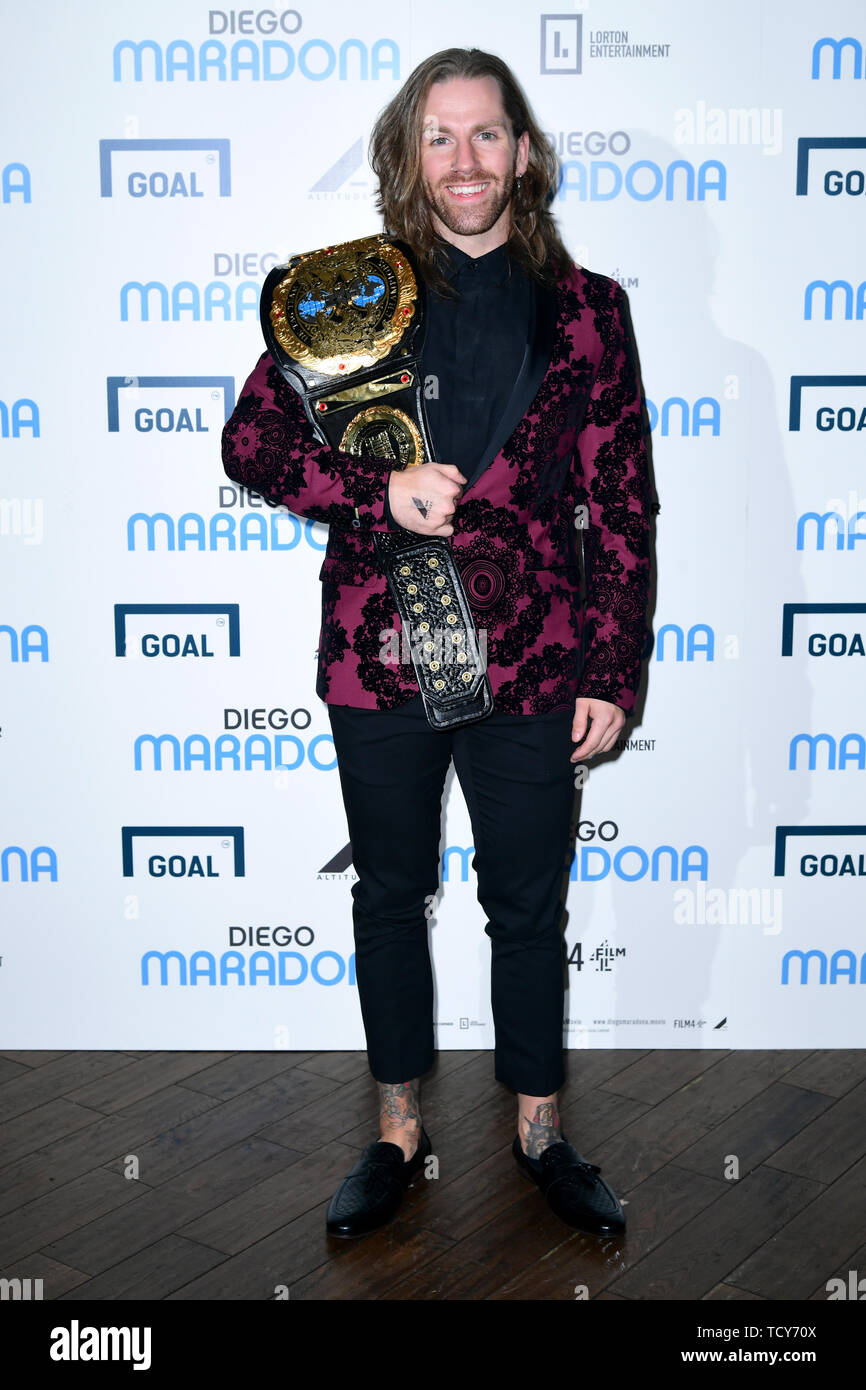 WWE Wrestler James Drake attending the Diego Maradona Special Gala ...