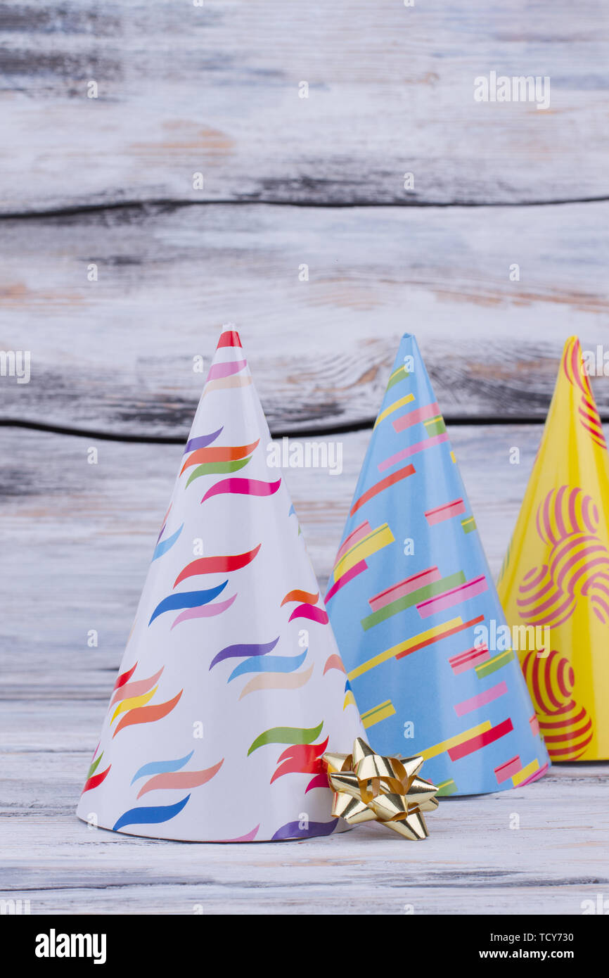 Birthday celebration paper hats hi-res stock photography and images - Alamy