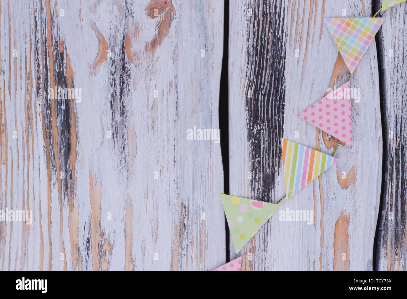 Hanging paper flags hi-res stock photography and images - Alamy