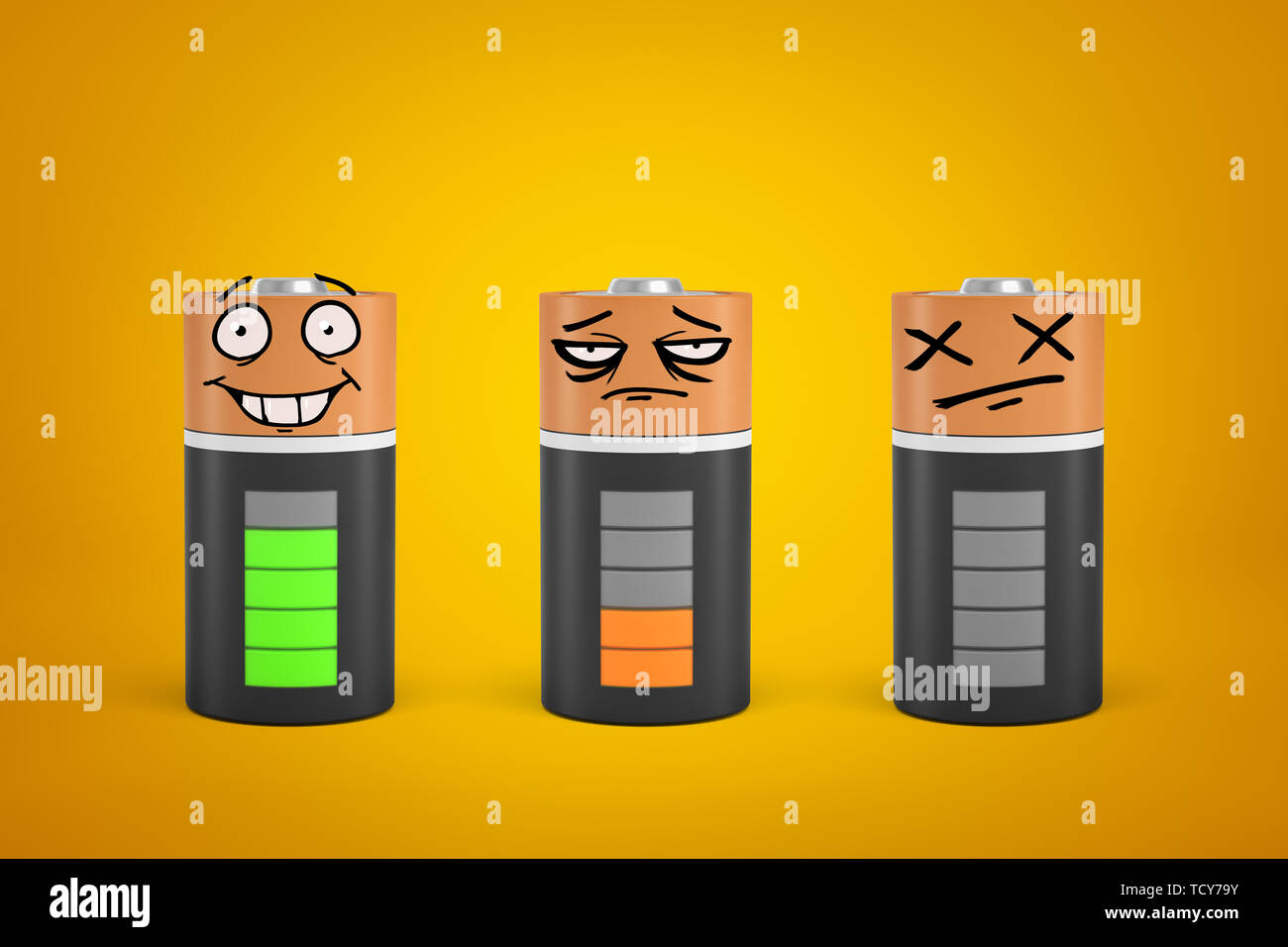 Cartoon batteries hi-res stock photography and images - Alamy