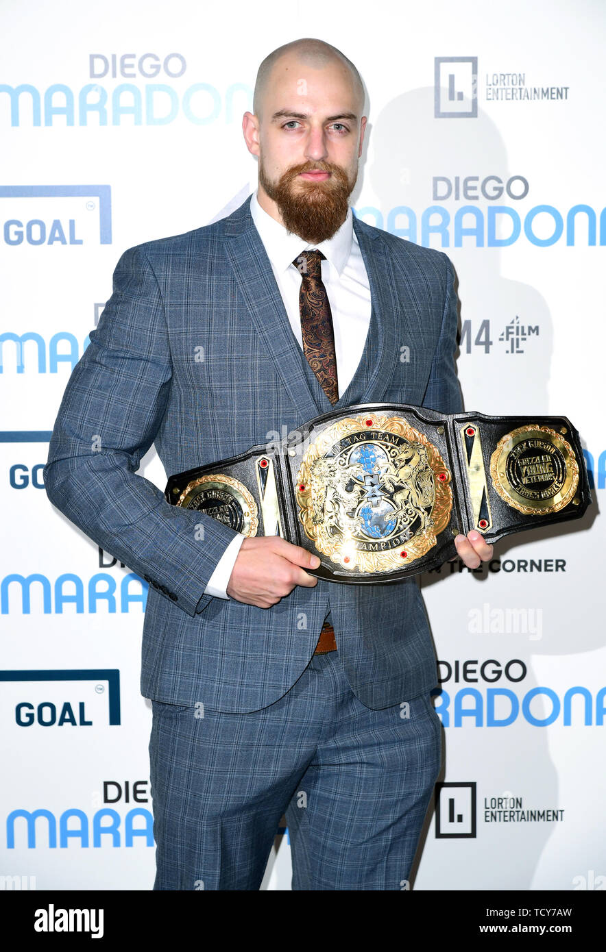 WWE Wrestler Zack Gibson attending the Diego Maradona Special Gala ...