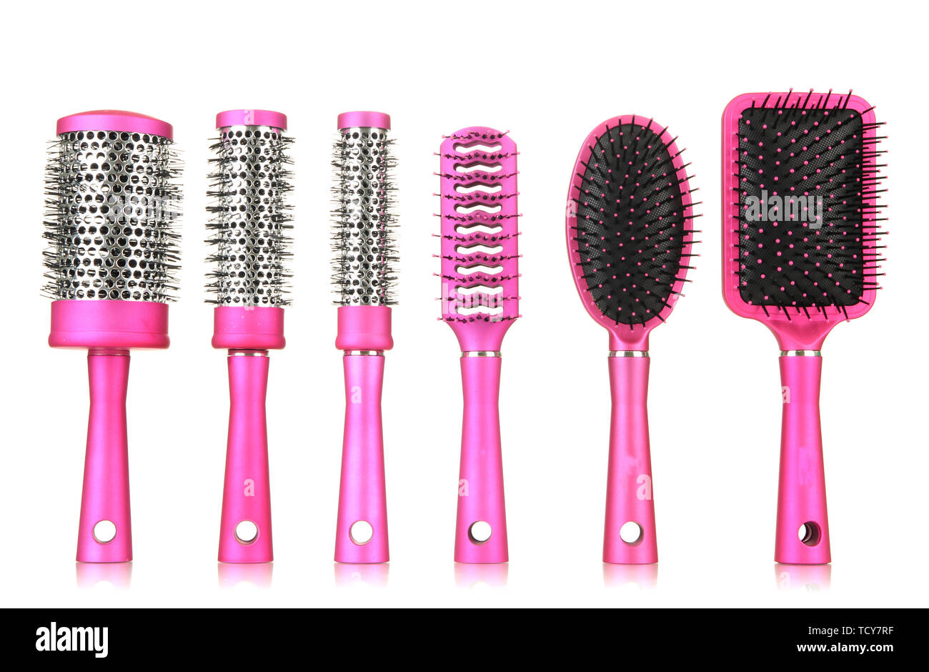 Comb brushes, isolated on white Stock Photo - Alamy