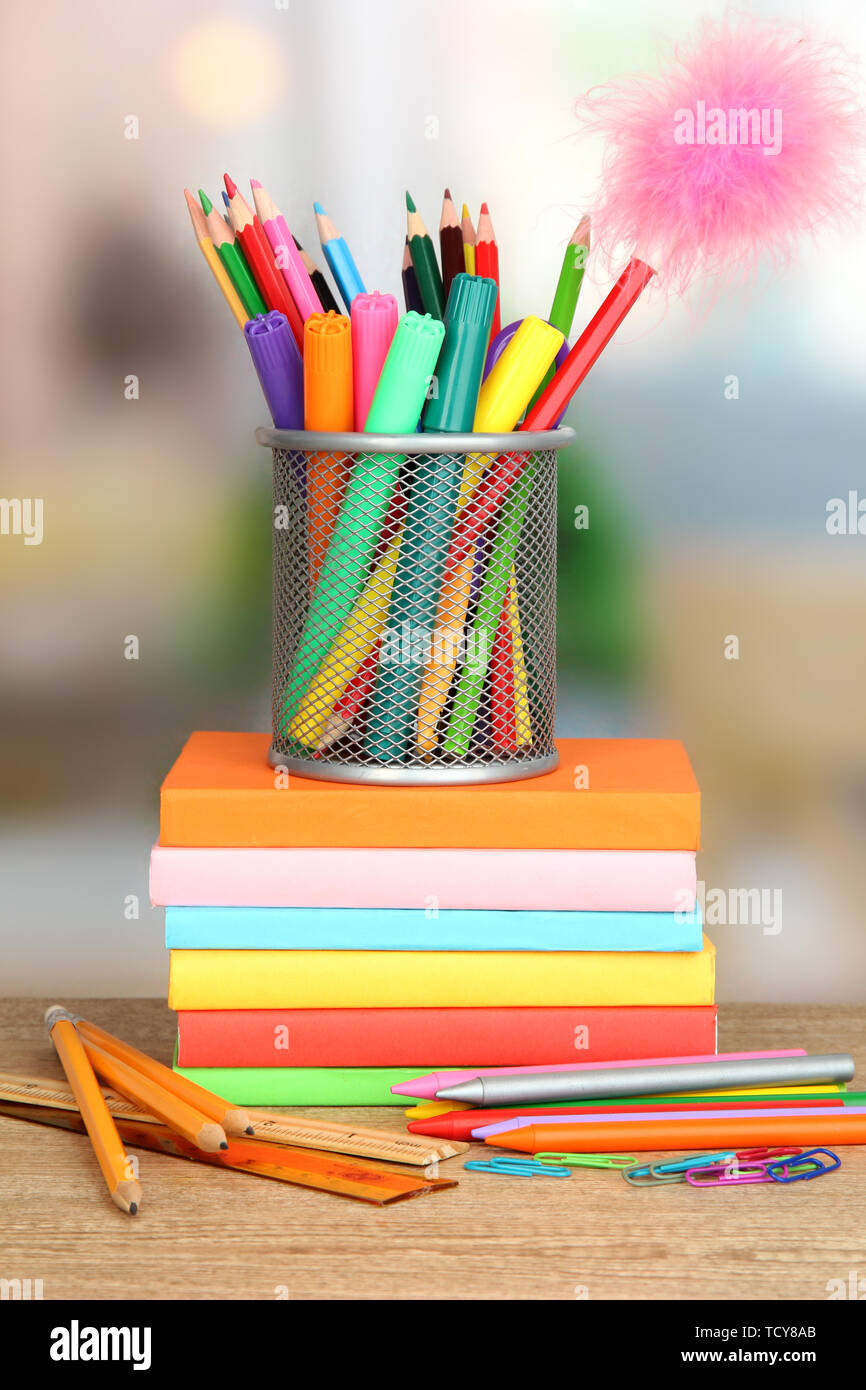 Exercise books to teach school supplies hi-res stock photography and ...