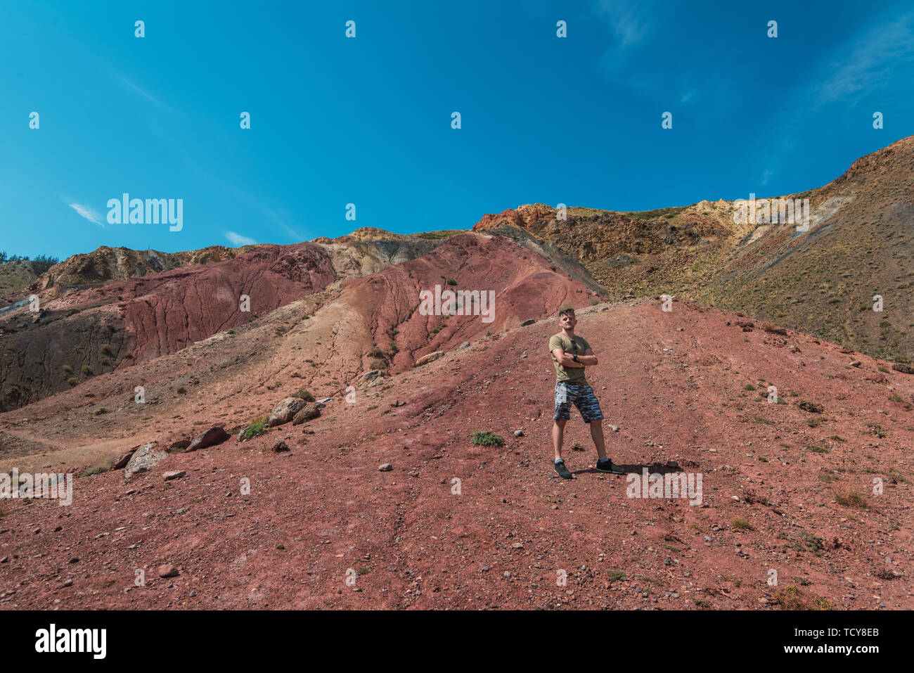 Valley of Mars landscapes Stock Photo - Alamy