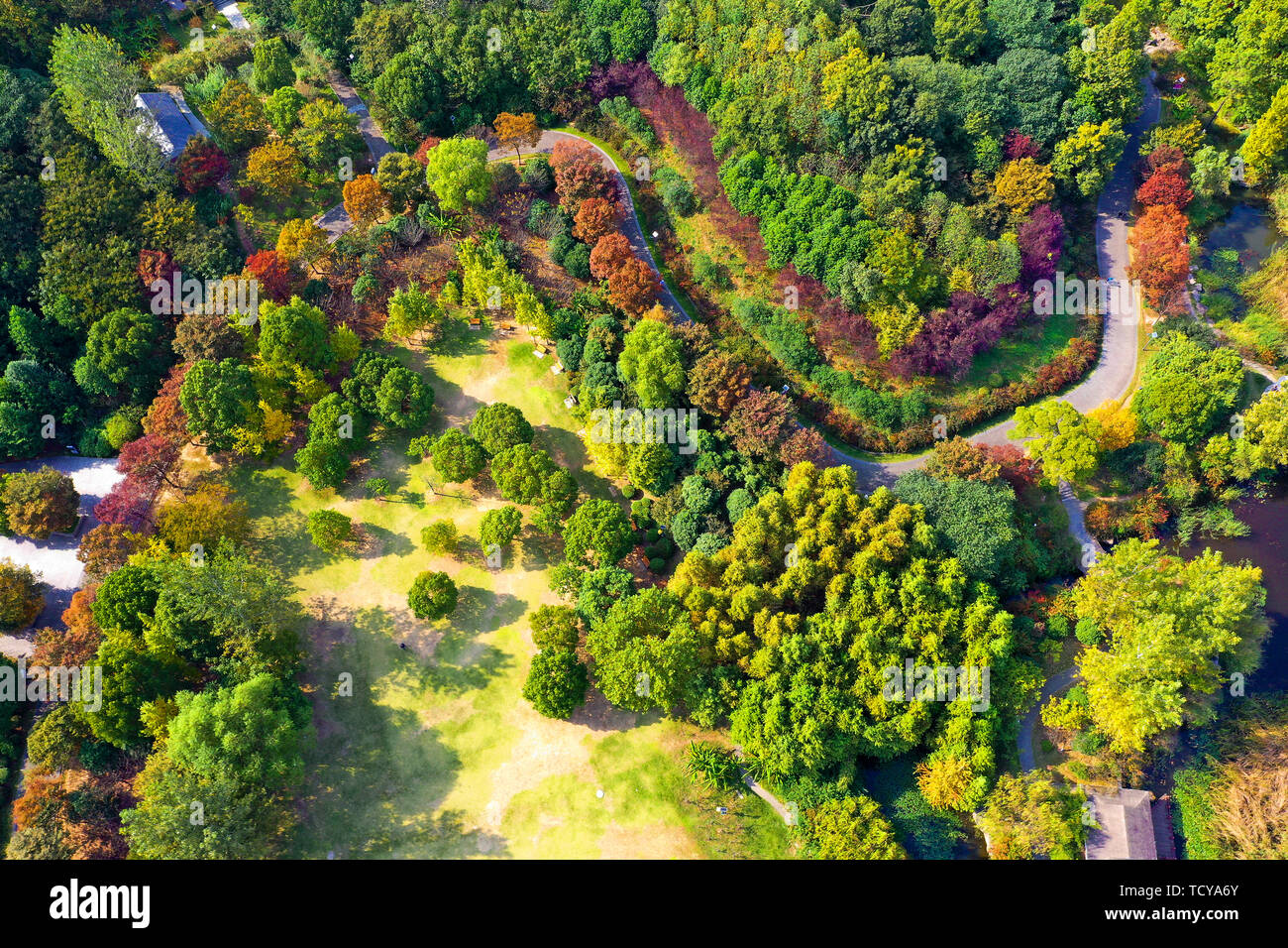 Autumn color of Nanjing Yuhuatai Scenic Area Stock Photo - Alamy