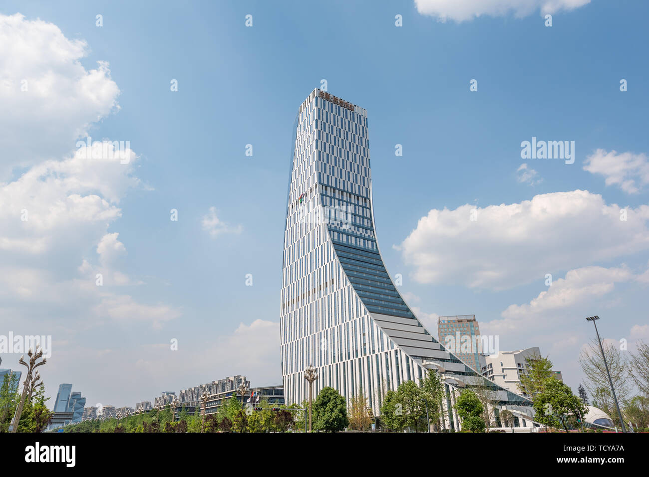 Chengdu China European Center Architecture Stock Photo - Alamy