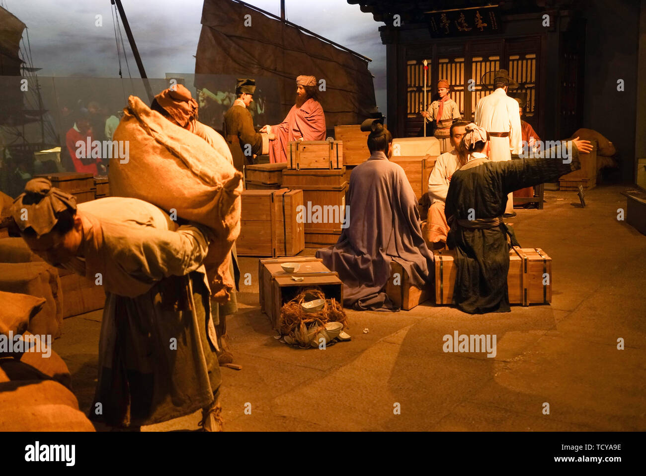 Ancient port cargo Stock Photo - Alamy