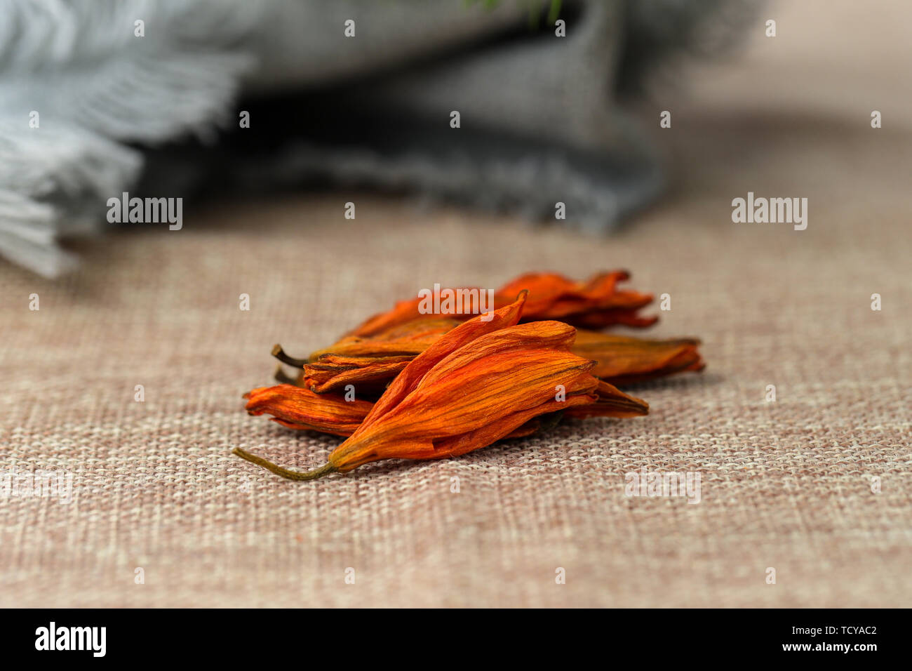 Lily flower tea Stock Photo - Alamy