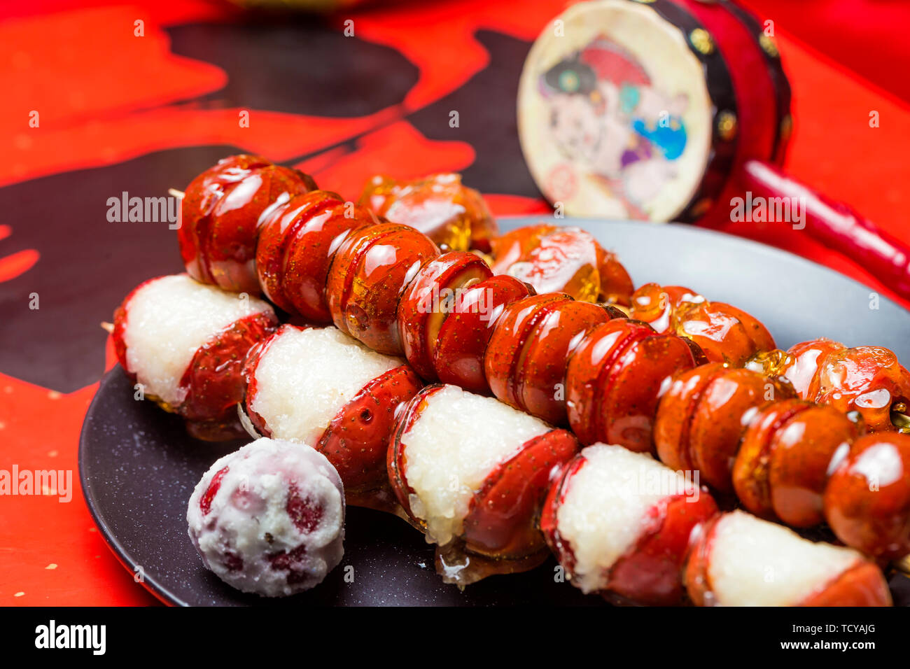 Chinese traditional snack ice sugar gourd Stock Photo - Alamy