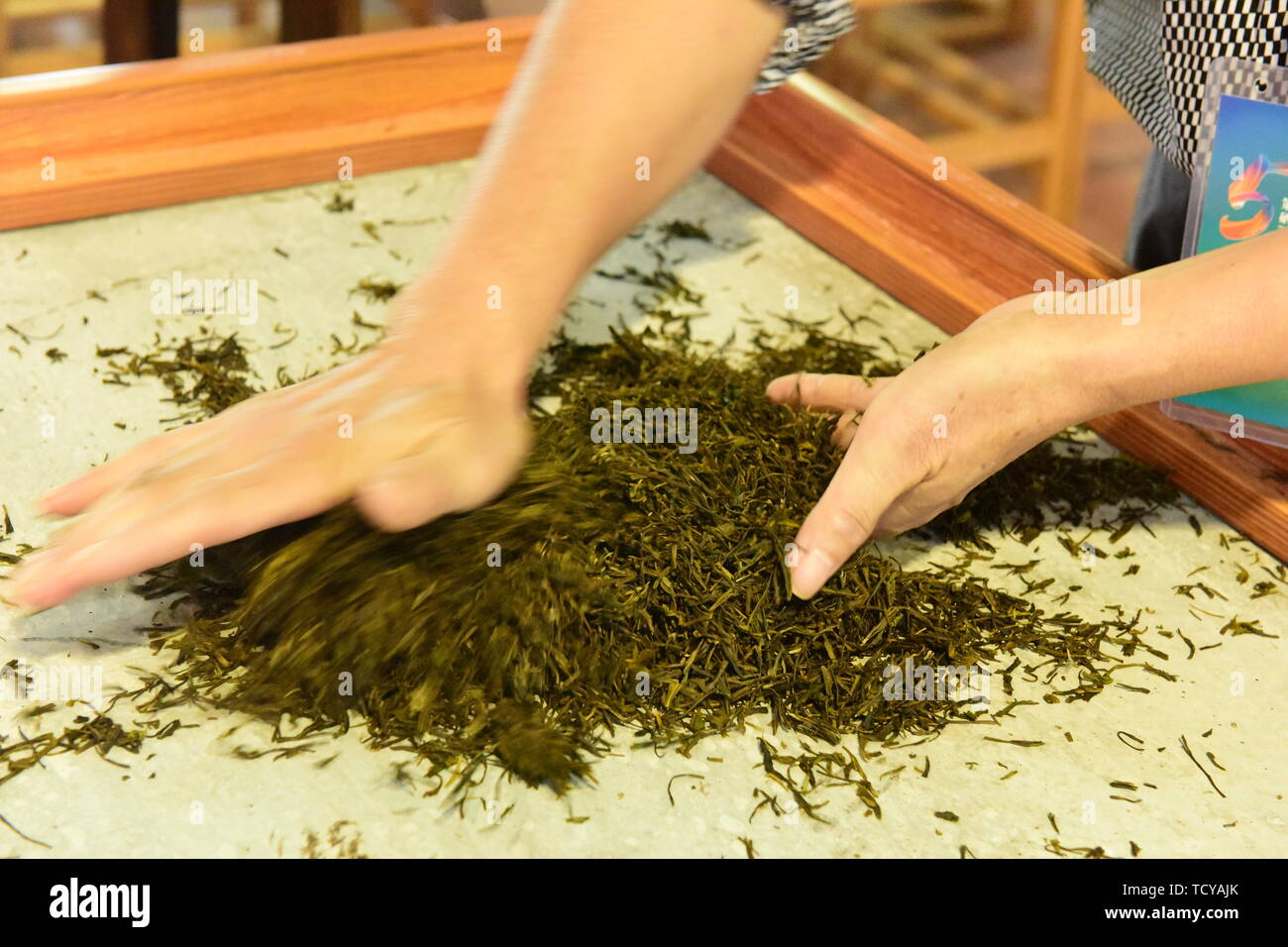 Handmade jade dew tea Stock Photo - Alamy