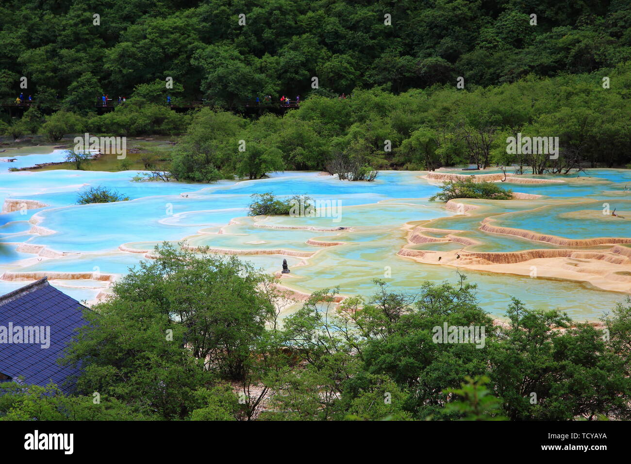 Huanglong scenic spot Stock Photo - Alamy