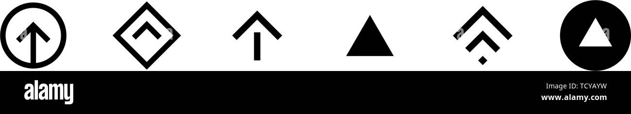 Swipe Up Icon Scroll Pictogram Isolated For Blogger Web Ui Design Vector Arrow Up For