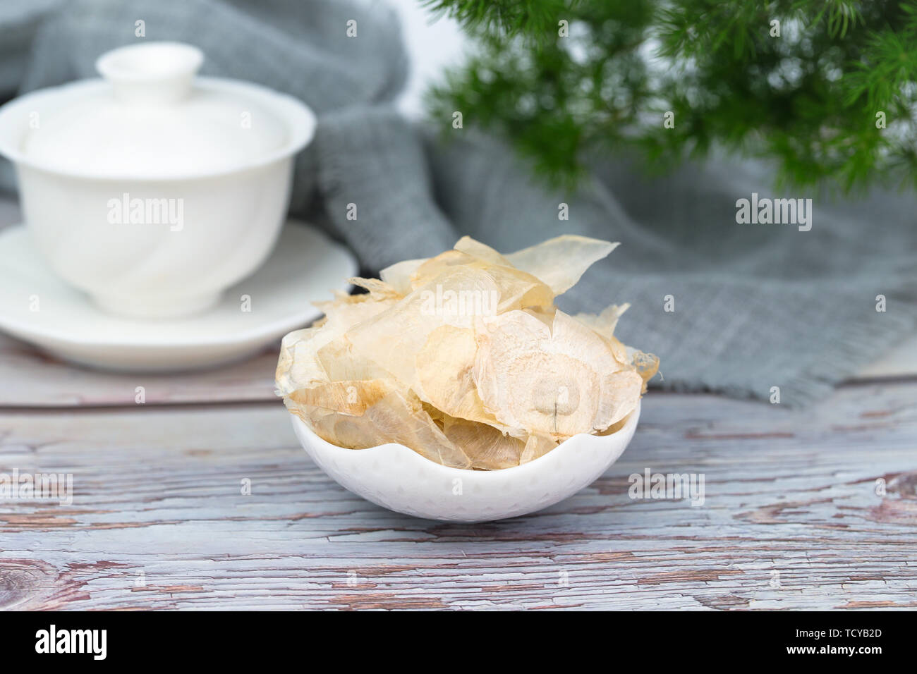 Jade butterfly flower tea Stock Photo - Alamy