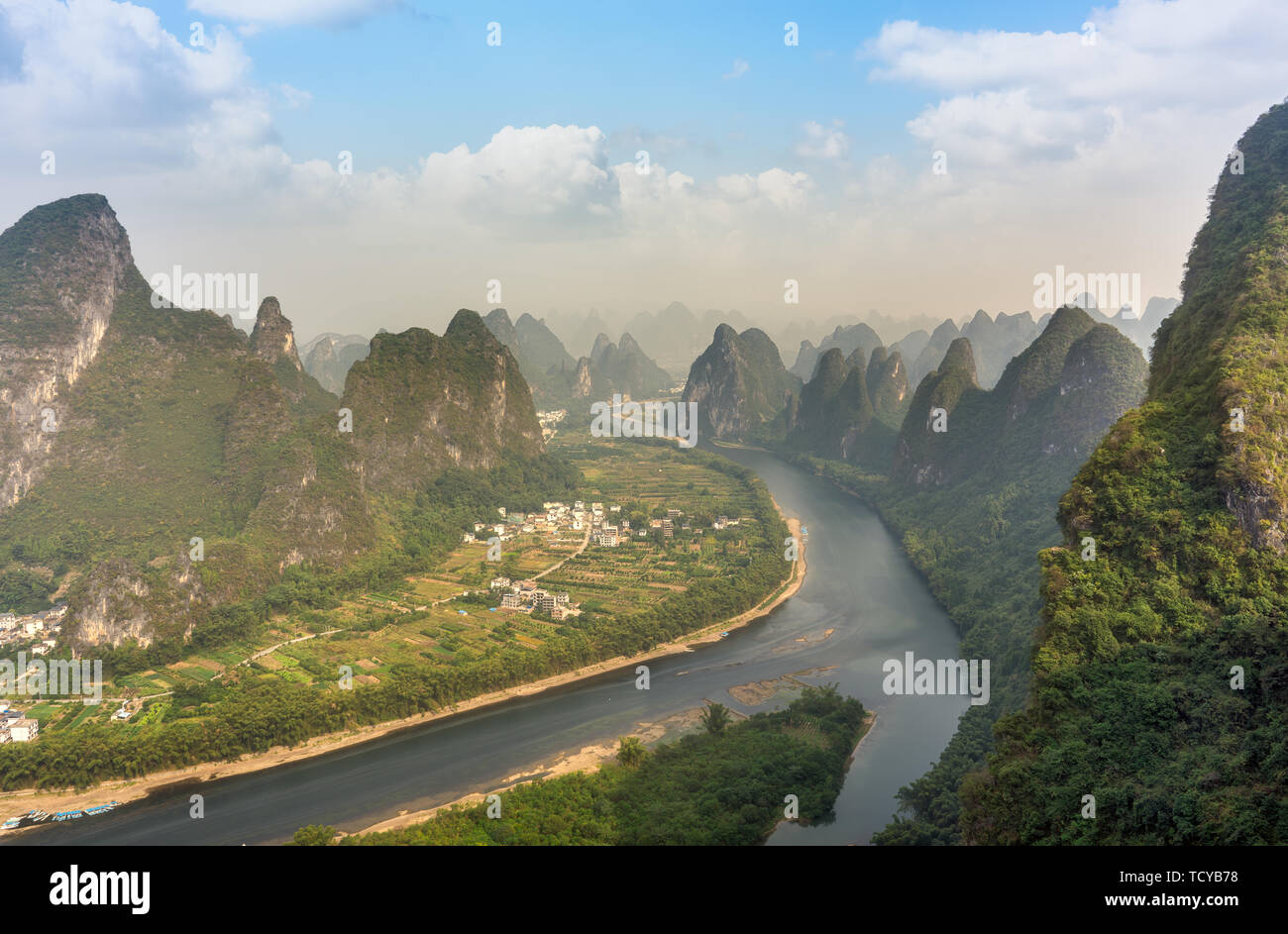 Guilin landscape scenery Stock Photo - Alamy