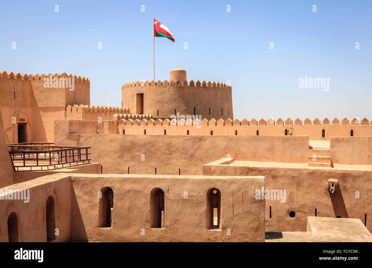 Historic Rustaq Fort in the city of Rustaq, Oman Stock Photo - Alamy