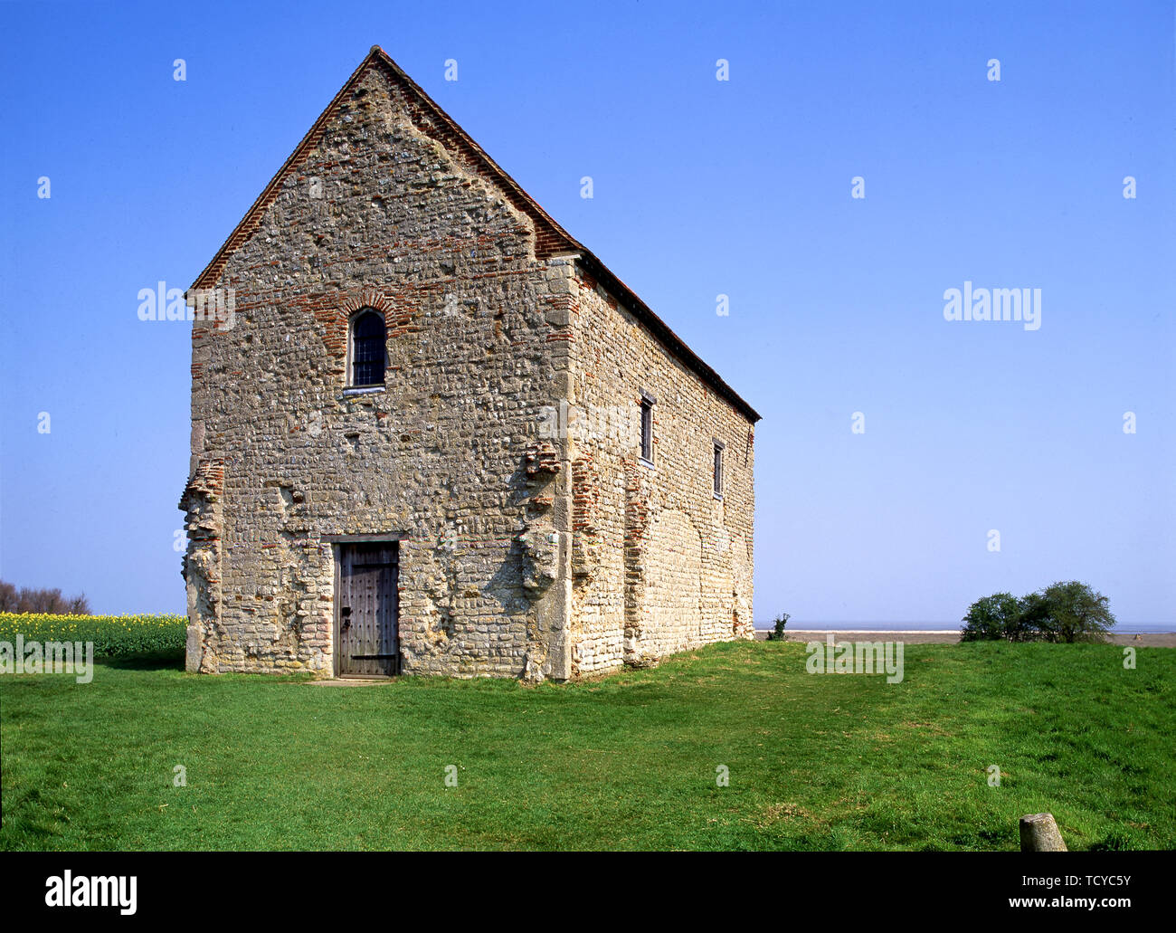 The Chapel of St Peter AD MURUM built on the wall of the Roman Fort ...