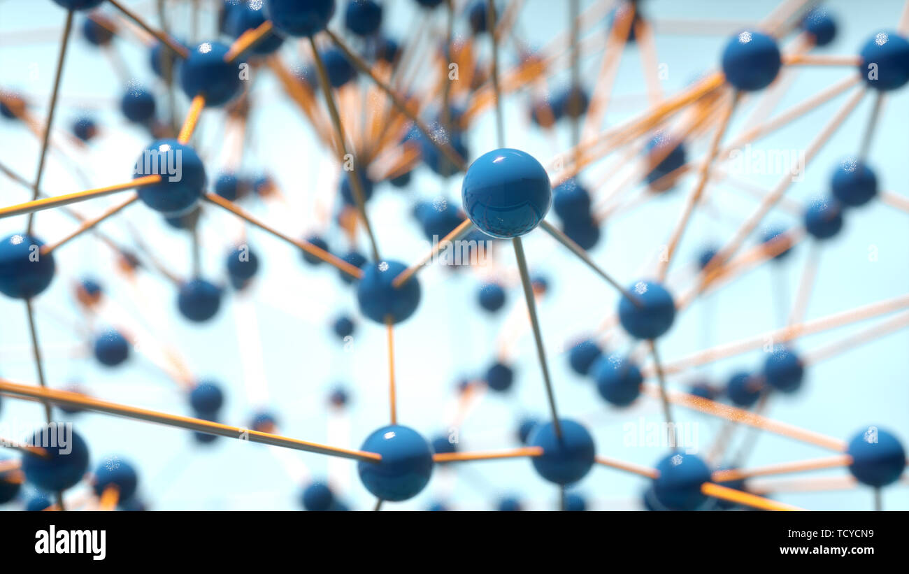 3d Atomic Structure Molecule Model High Resolution Stock Photography ...