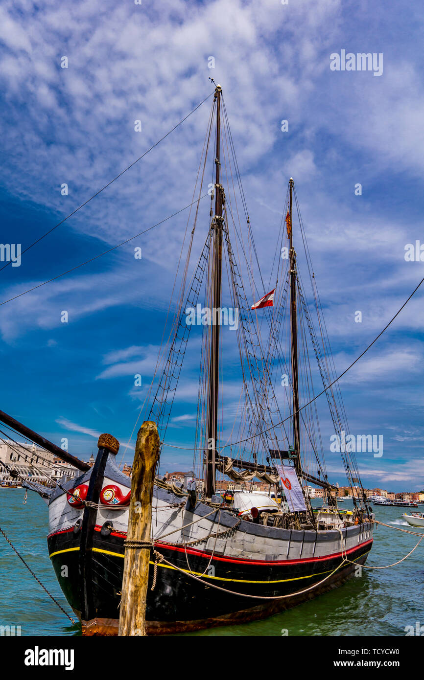VENICE, ITALY - MAY 26, 2019: View at Il Nuovo Trionfo, last working ...