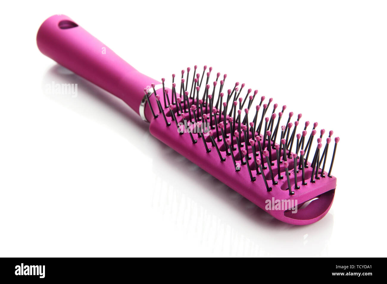 Comb brush, isolated on white Stock Photo - Alamy