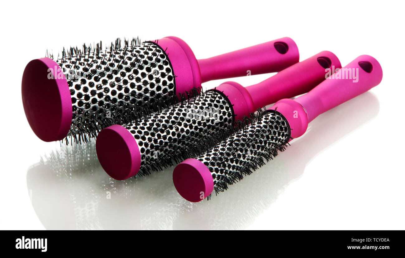 Comb brushes, isolated on white Stock Photo - Alamy