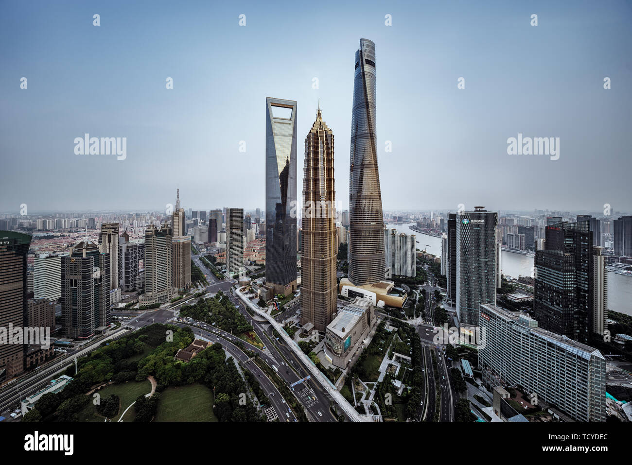 Shanghai City Landmark Architecture Stock Photo - Alamy