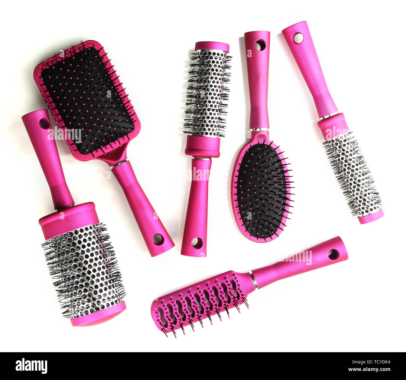 Comb brushes, isolated on white Stock Photo - Alamy